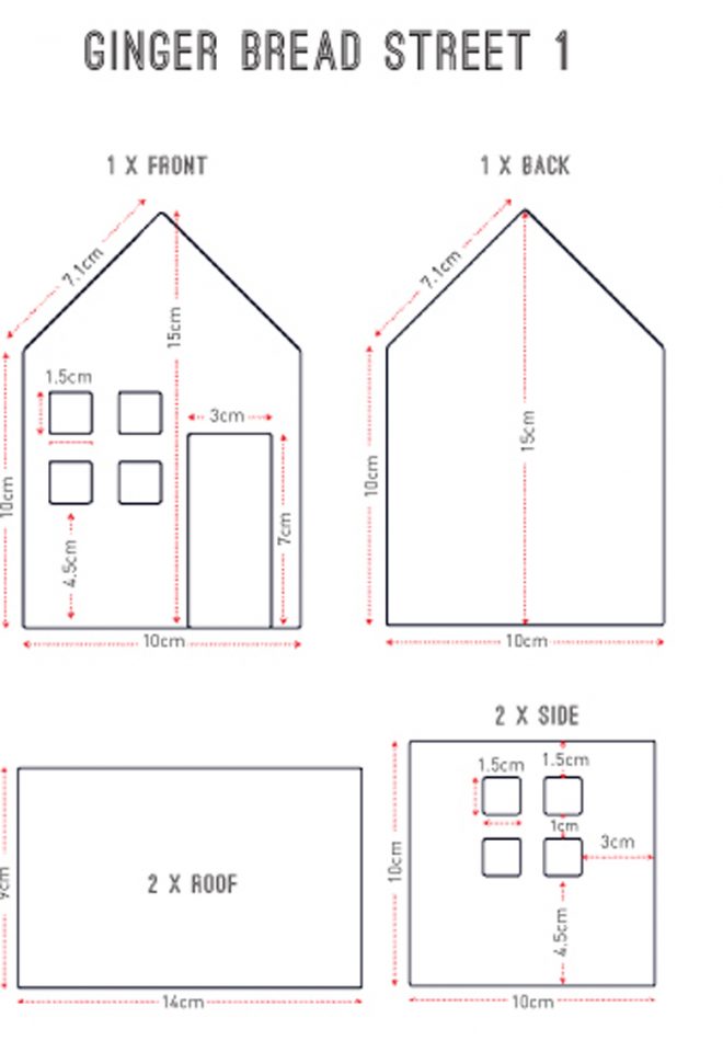 Gingerbread House Templates Delicious Magazine