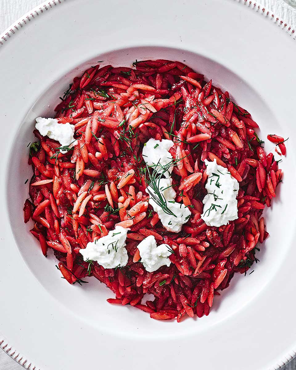 Beetroot orzotto recipe | delicious. magazine