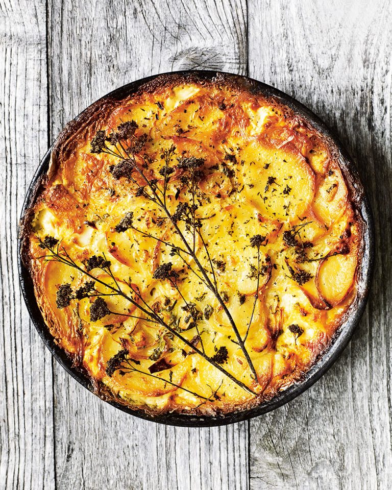 Salted pollock with potatoes, cream and marjoram - delicious. magazine