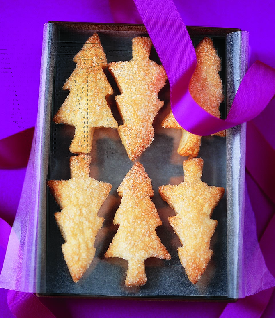 Sugar puff pastry trees recipe | delicious. magazine