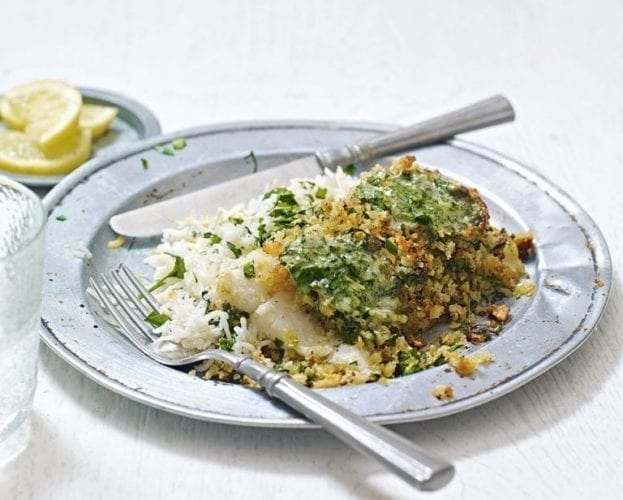 Quick plaice with lemon parsley butter and crushed potatoes recipe ...