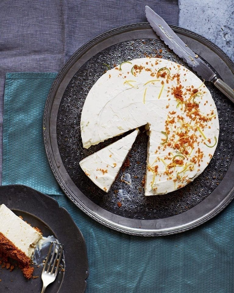 Lemon, lime and ginger cheesecake recipe | delicious. magazine