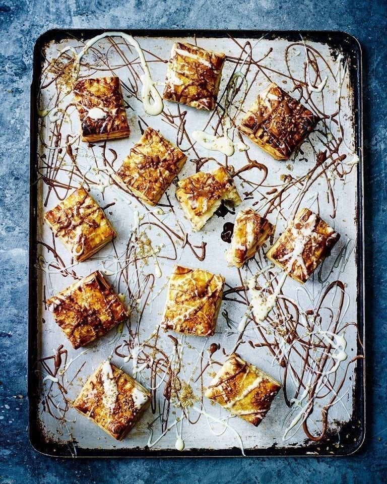 Mini melting chocolate pastries recipe | delicious. magazine