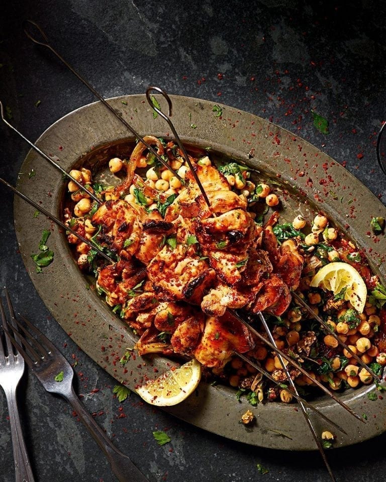 Chilli-marinated chicken kebabs recipe | delicious. magazine