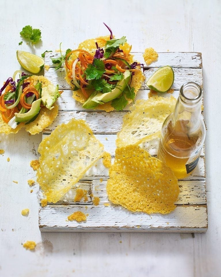 Parmesan taco shells recipe | delicious. magazine