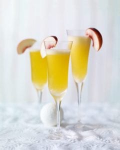 Peach and passion fruit bellini recipe | delicious. magazine