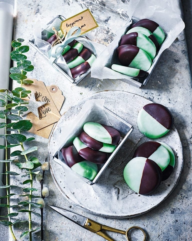 Peppermint creams for Christmas gifts recipe | delicious. magazine