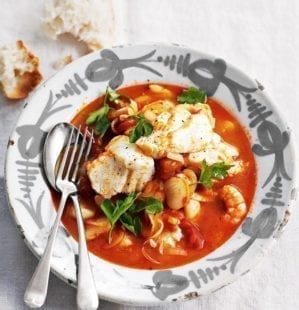 Spanish cod and chorizo stew recipe | delicious. magazine