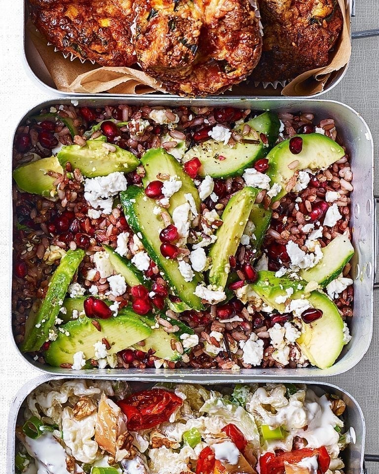 Rice salad with pomegranate molasses recipe | delicious. magazine