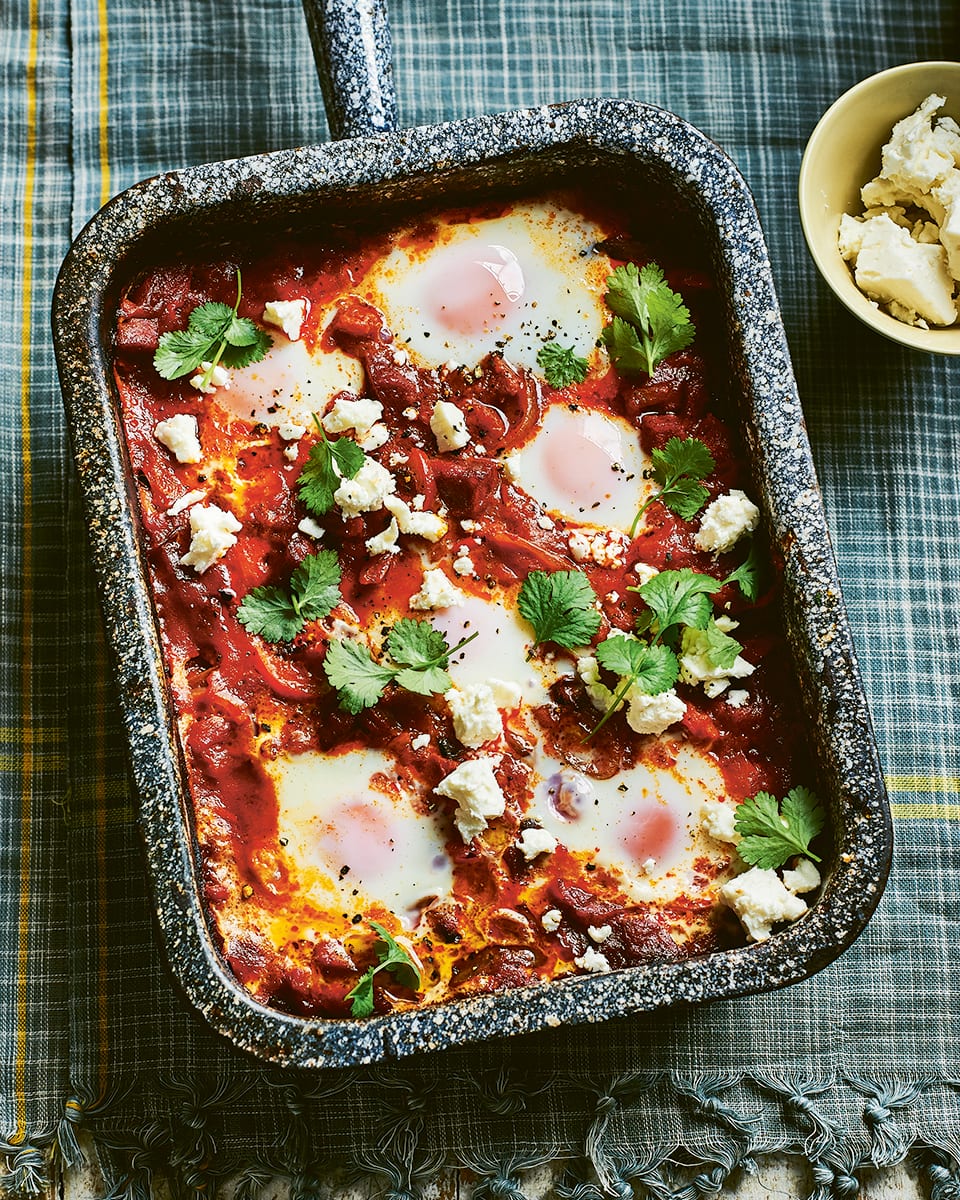 Shakshuka traybake recipe | delicious. magazine