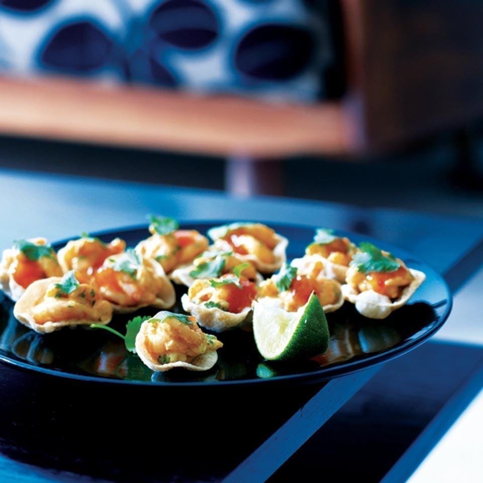 Prawn poppadoms recipe | delicious. magazine