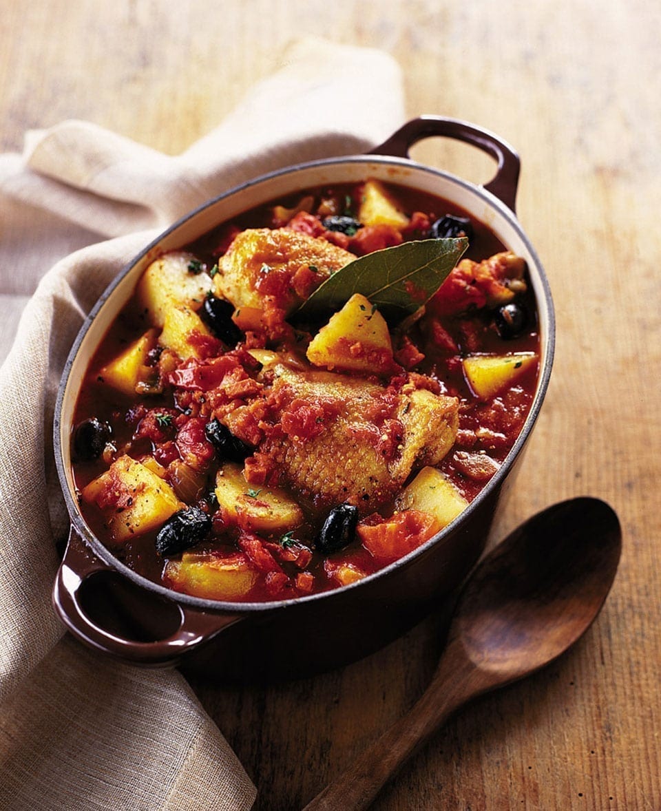 Spanish chicken and potato stew recipe | delicious. magazine