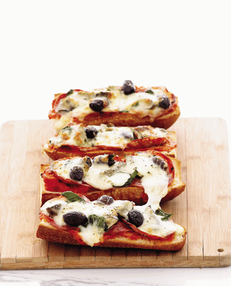 French Bread Pizzas Recipe Delicious Magazine