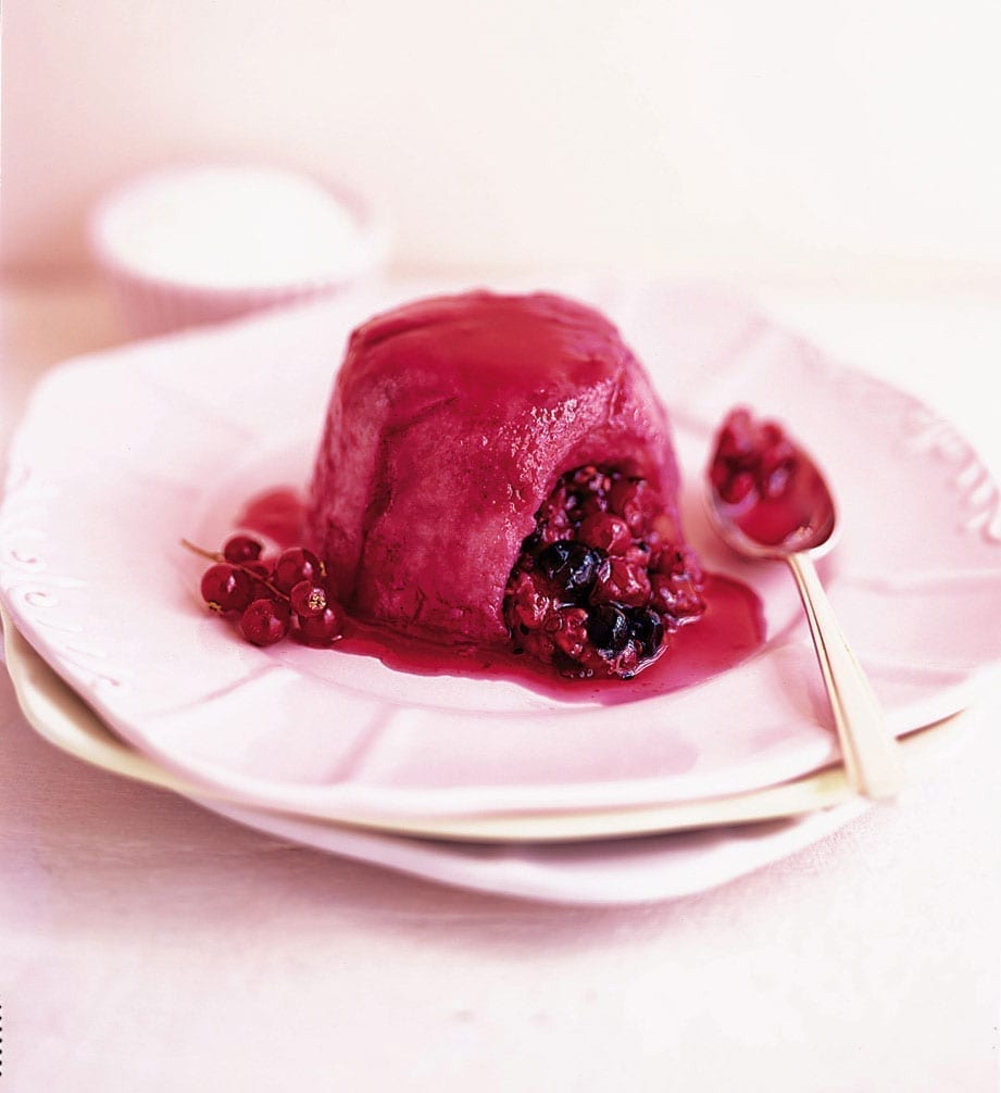 Summer berry puddings with vanilla fromage frais recipe | delicious ...