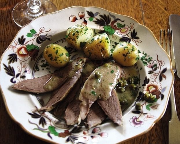 Roast mutton shoulder with roast potatoes - delicious. magazine