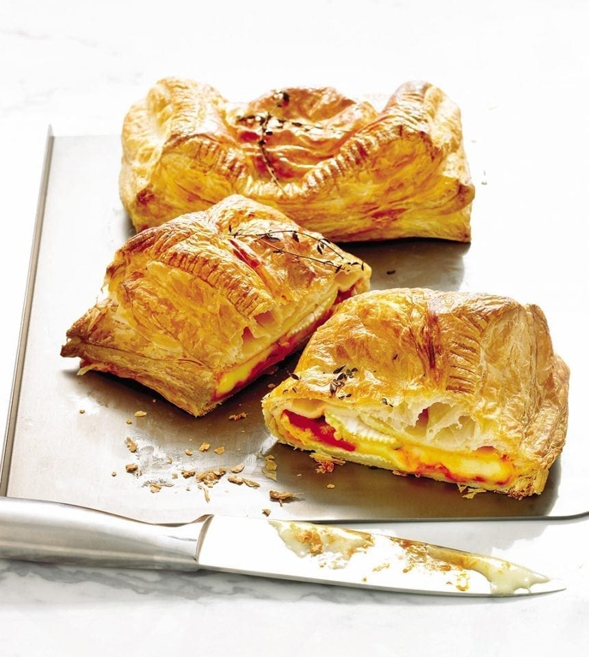 Quick camembert pastry parcels recipe | delicious. magazine