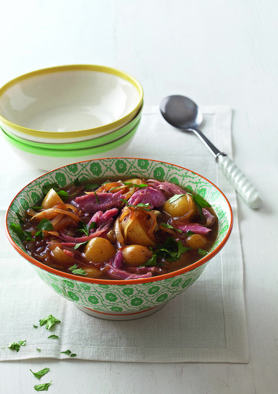 Ham hock and new potato stew recipe | delicious. magazine