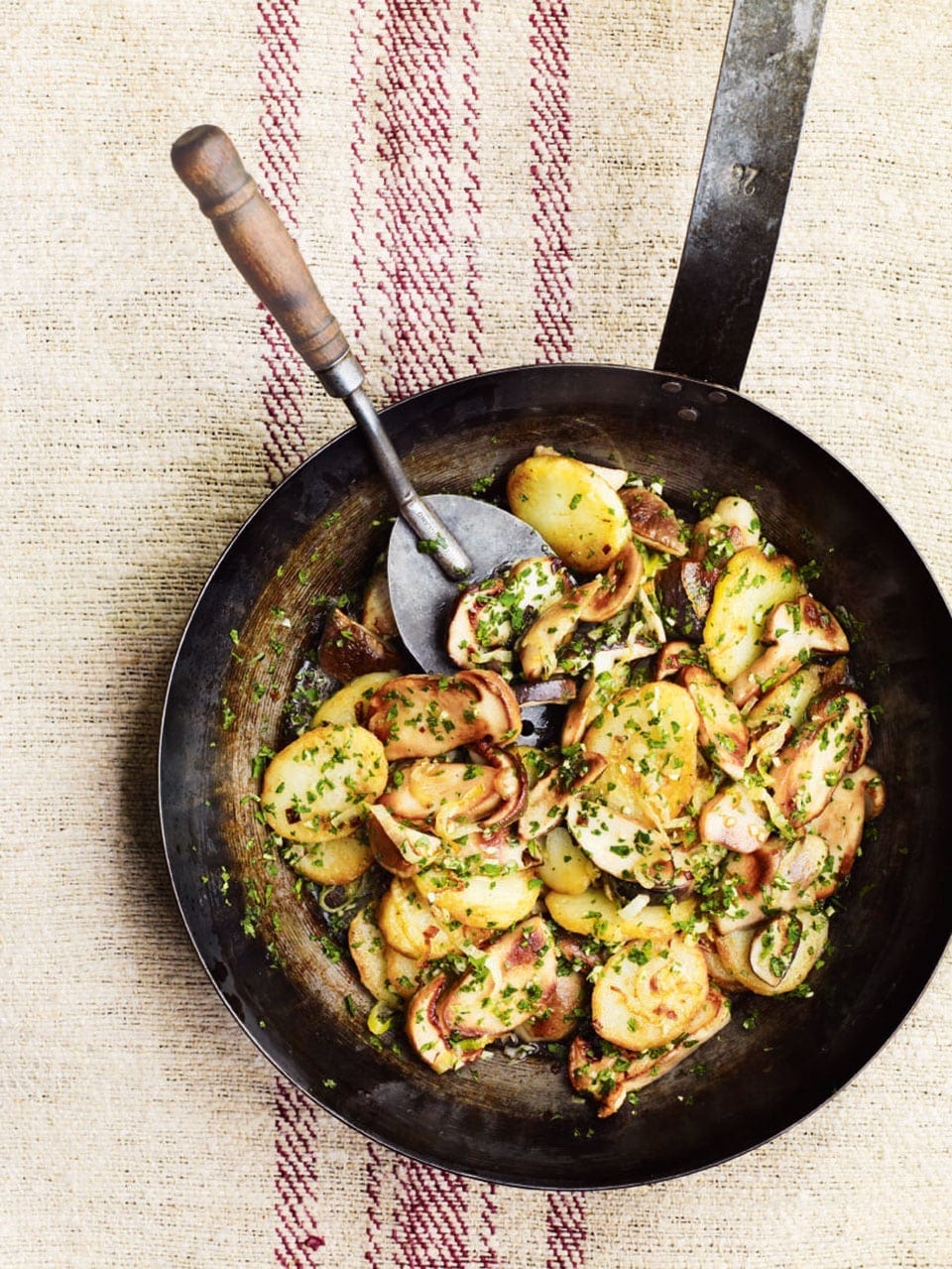 Potato and mushroom persillade recipe | delicious. magazine