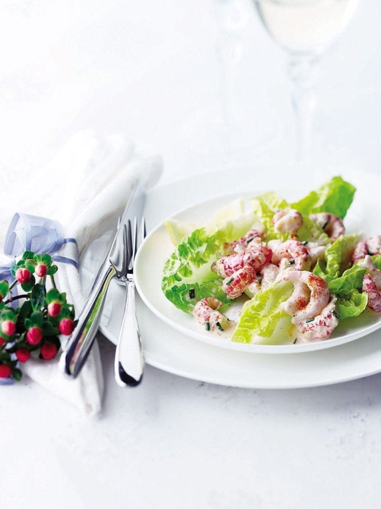 Crayfish and prawn cocktail salad recipe | delicious. magazine