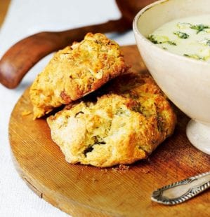 Spring onion and bacon scones recipe | delicious. magazine