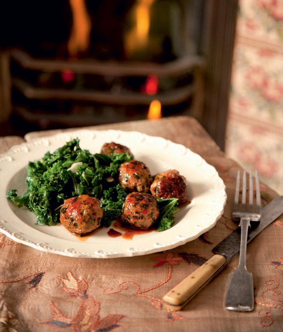 Sticky pork meatballs recipe | delicious. magazine