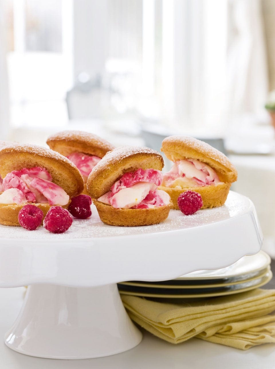 Raspberry ripple frozen yogurt recipe | delicious. magazine