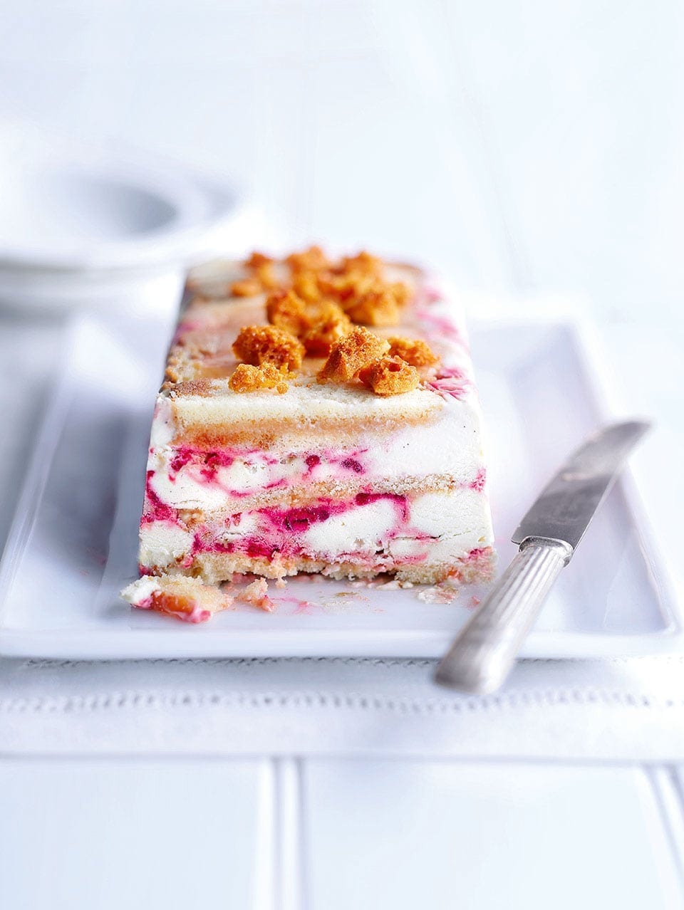 Toffee ice-cream cake recipe | delicious. magazine
