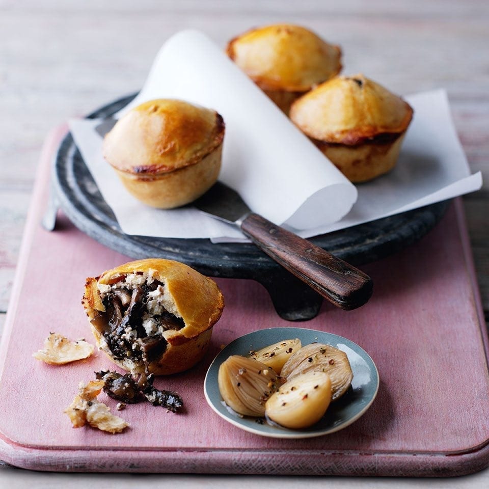 Field mushroom pies recipe | delicious. magazine