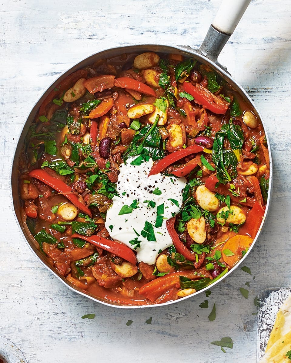Butter bean and vegetable stew recipe | delicious. magazine