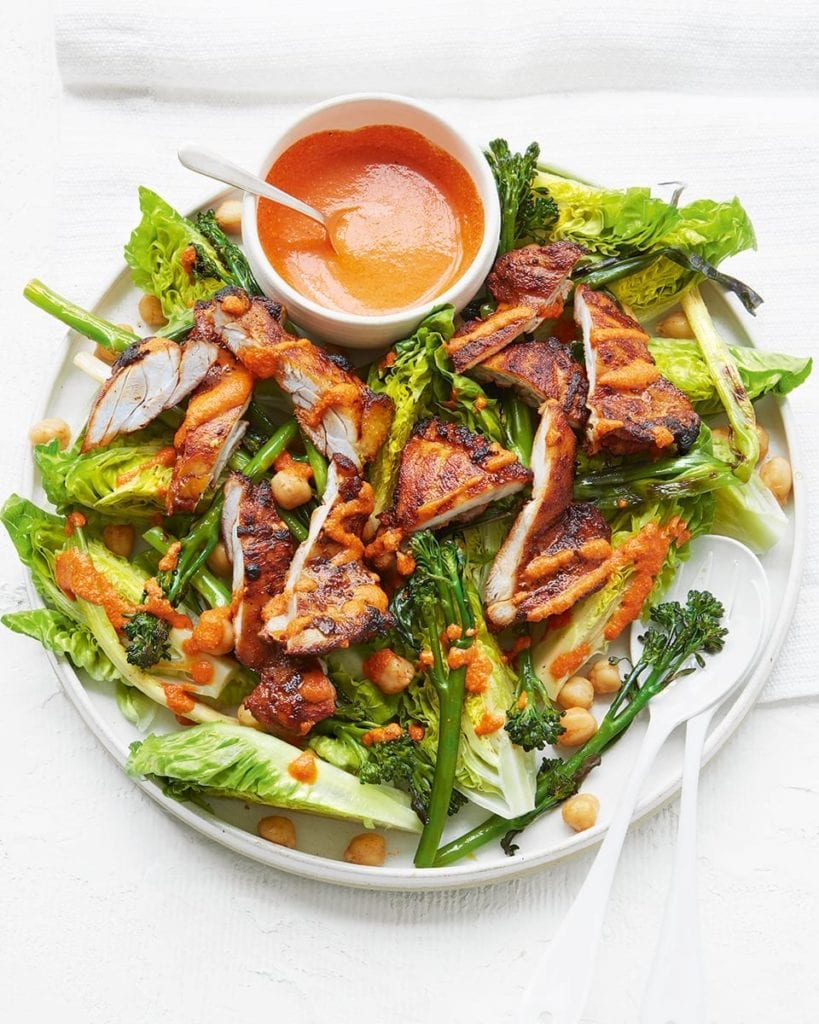 Charred chicken salad recipe | delicious. magazine