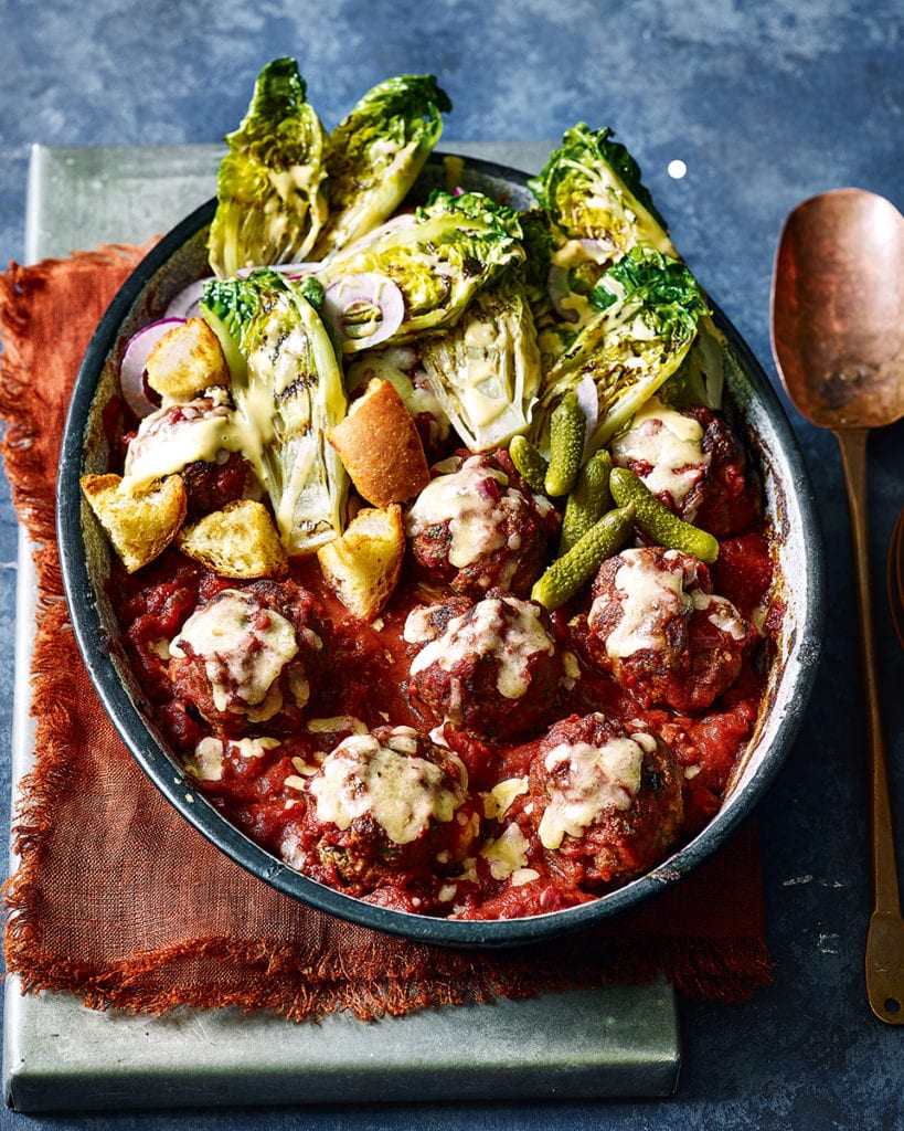 Cheeseburger meatballs recipe | delicious. magazine