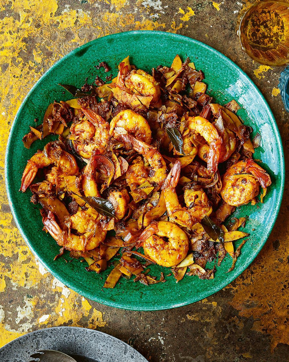 Hot and spicy coconut prawns recipe | delicious. magazine
