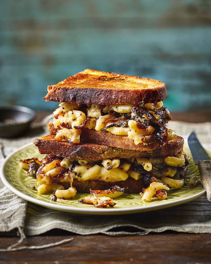 Black pudding macaroni cheese toastie recipe | delicious. magazine