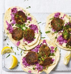 Fried halloumi with warm harissa recipe | delicious. magazine