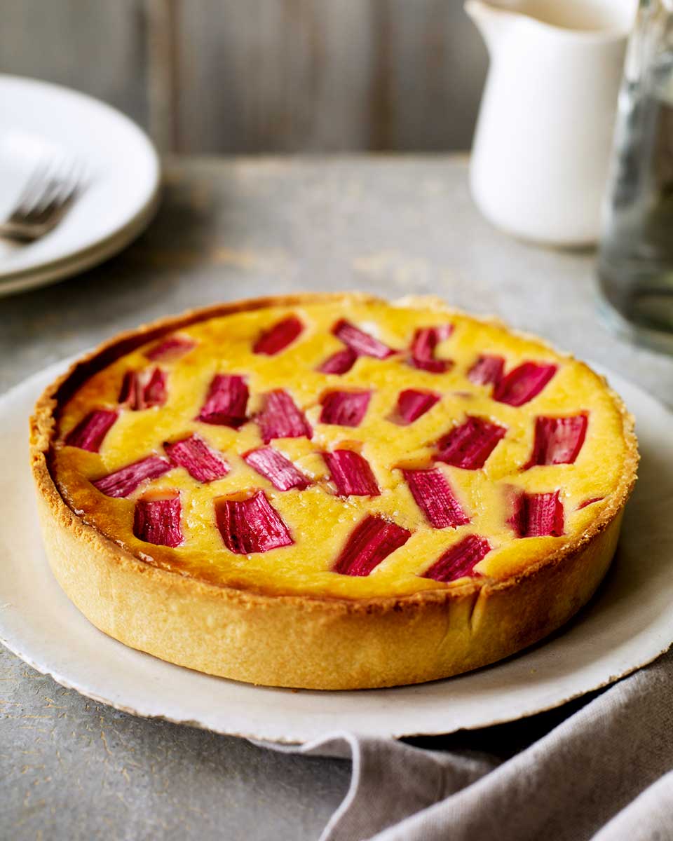 Ultimate Rhubarb And Custard Tart Delicious Magazine Ultimate Rhubarb And Custard Tart Delicious Magazine