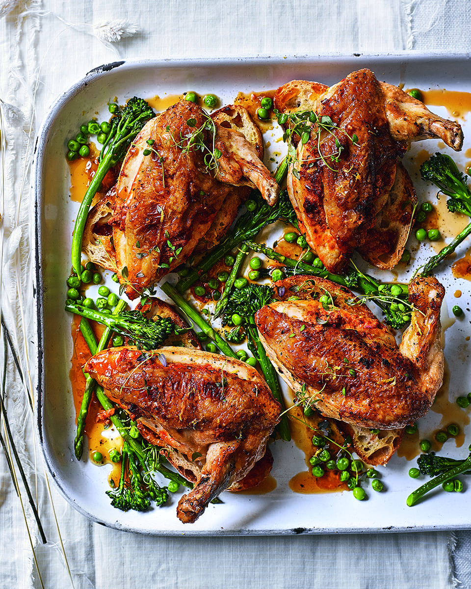 ’Nduja, ricotta and lemon stuffed chicken with sourdough - delicious ...