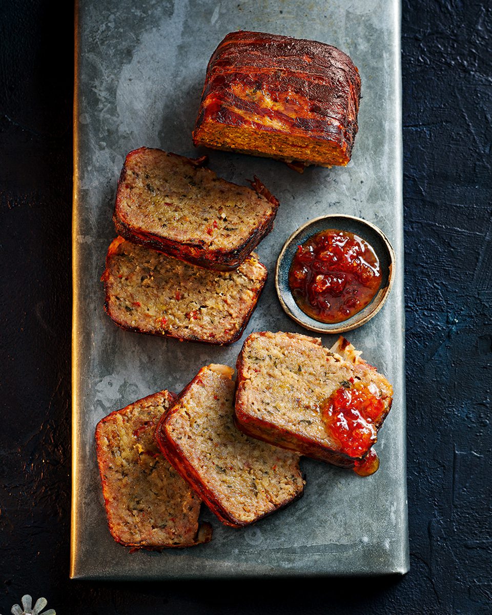 Jerk-spiced pork stuffing - delicious. magazine