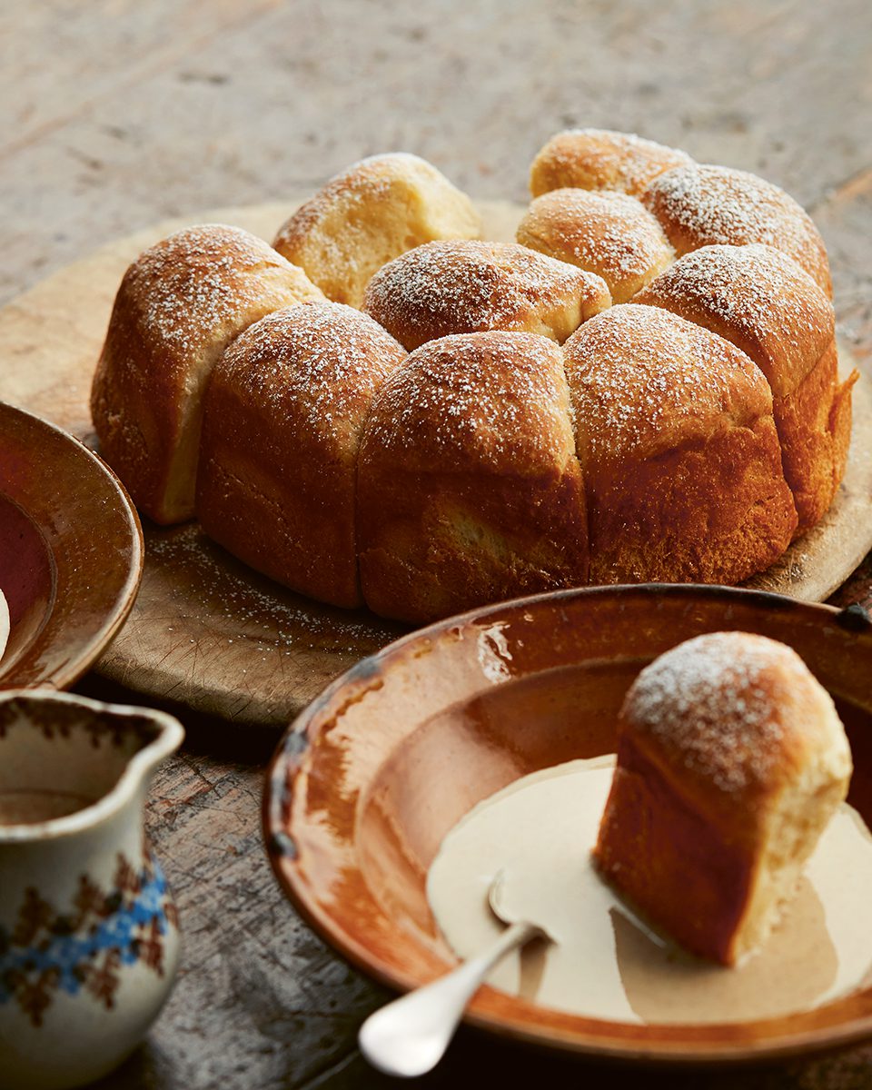 Sweet golden dumplings with ginger sauce - delicious. magazine