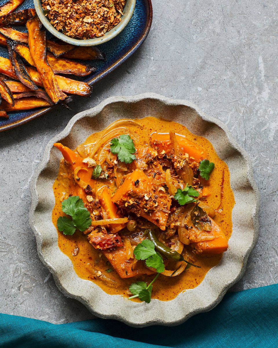 Pumpkin curry with pumpkin seed chutney - delicious. magazine