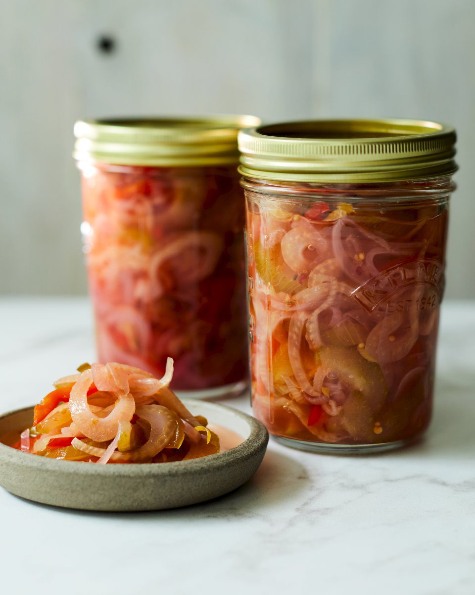 Fennel, cucumber and pepper pickle - delicious. magazine