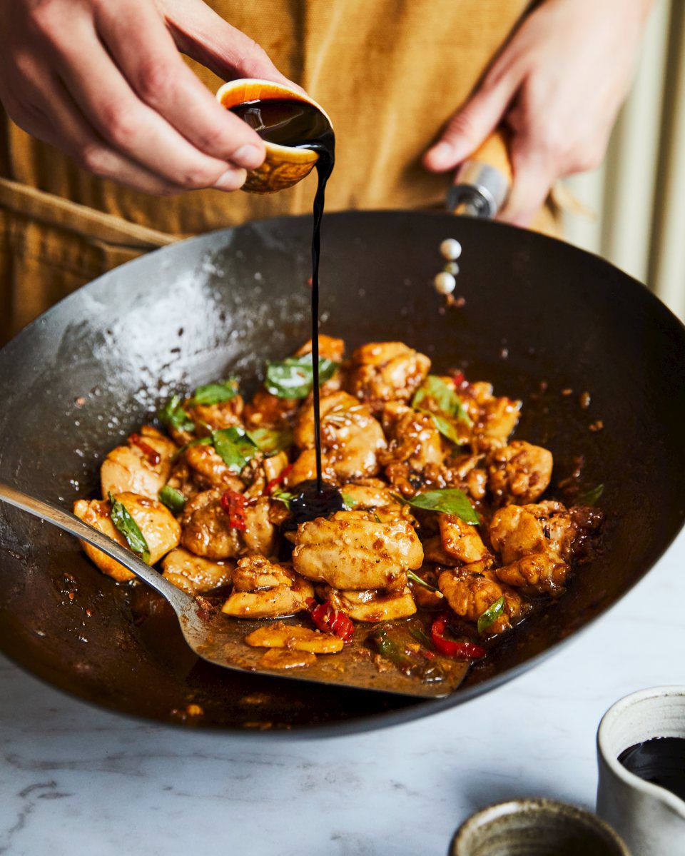 Three cup chicken (san bei ji) - delicious. magazine