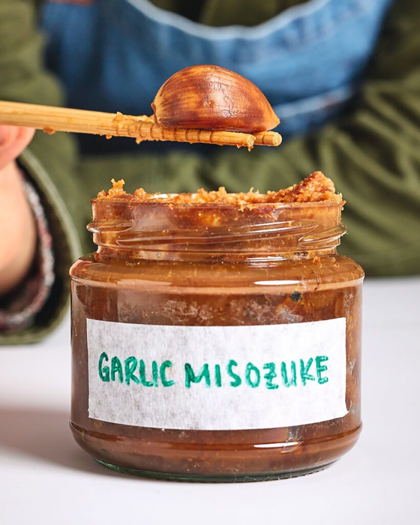 Garlic misozuke (miso-pickled garlic) - delicious. magazine