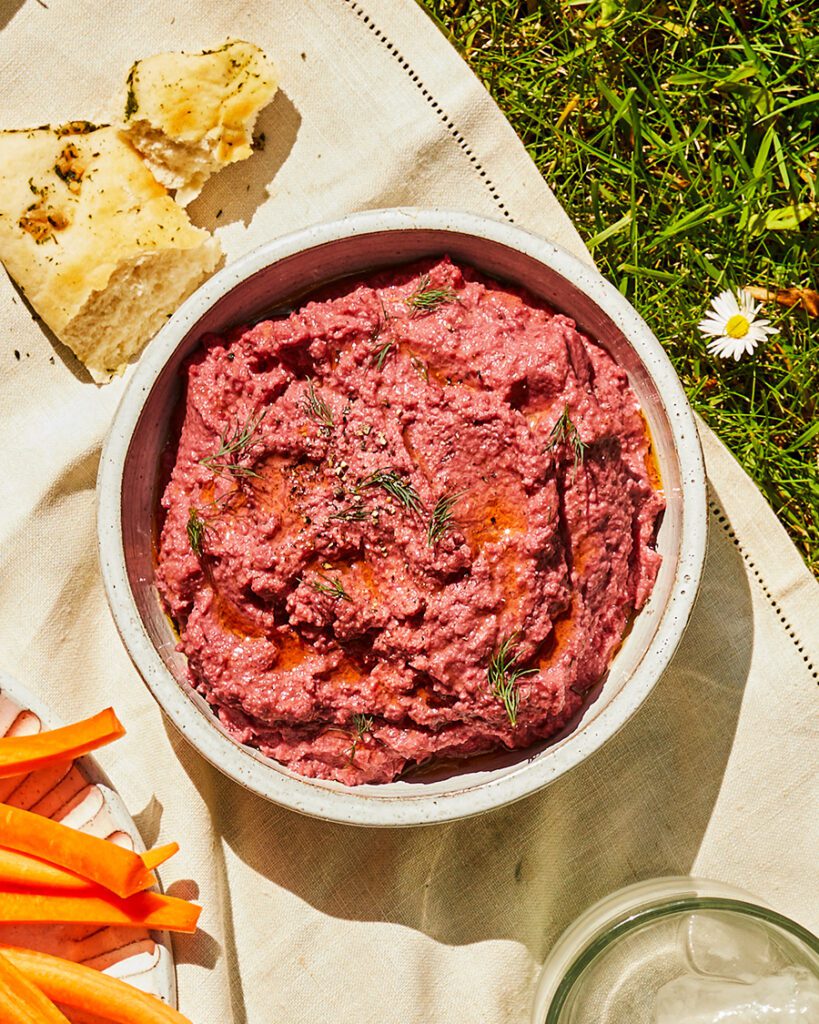 Beetroot houmous - delicious. magazine