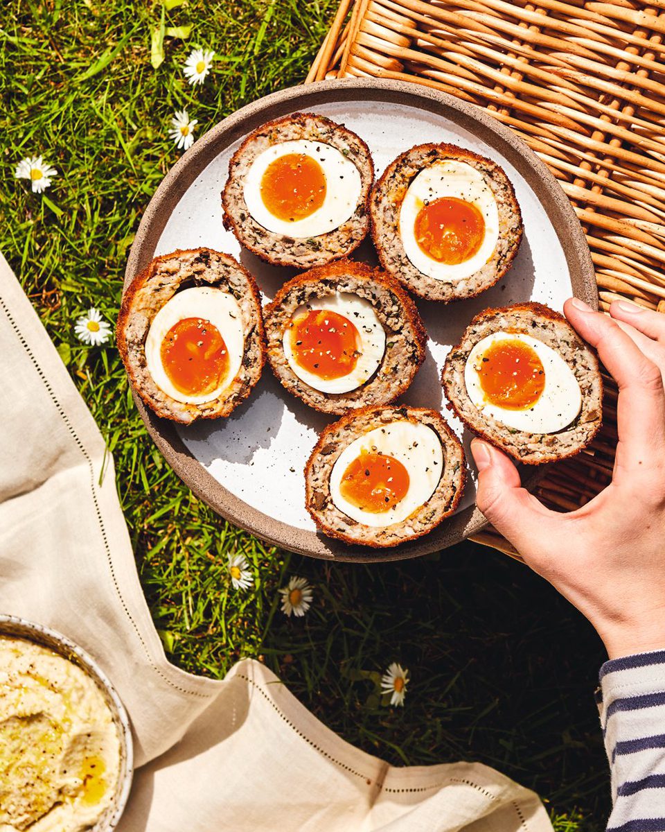 Pickled walnut scotch eggs - delicious. magazine