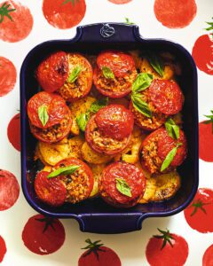 Pomodori col riso (tomatoes stuffed with rice) - delicious. magazine