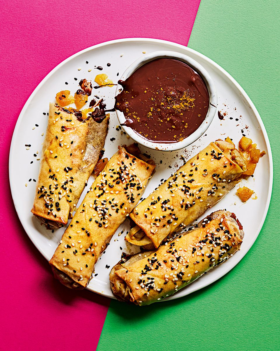 Baked apple pie spring rolls - delicious. magazine