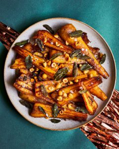 Butter-roast parsnips with hazelnuts and sage - delicious. magazine