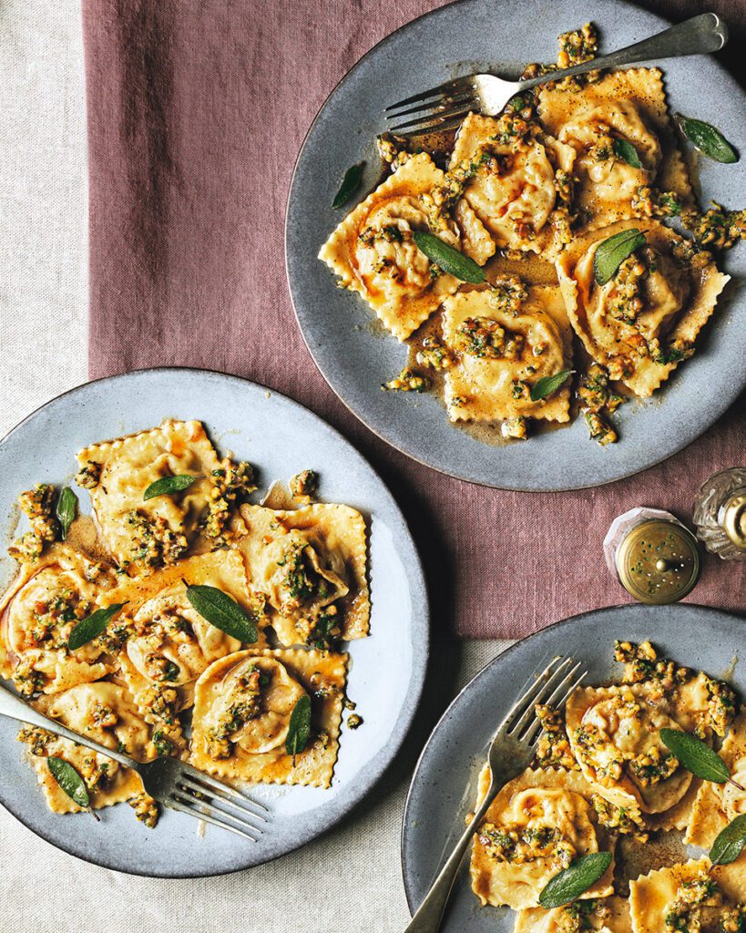 Stuffing and sage ravioli - delicious. magazine