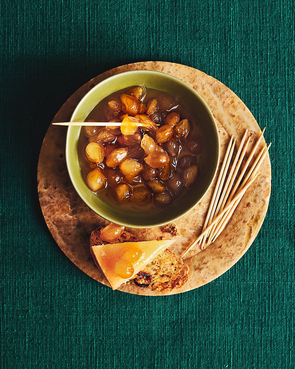 Hot candied cocktail onions - delicious. magazine