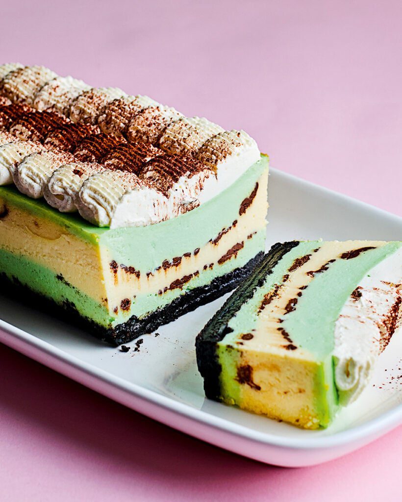 Mint ‘Viennetta’ New York cheesecake - delicious. magazine